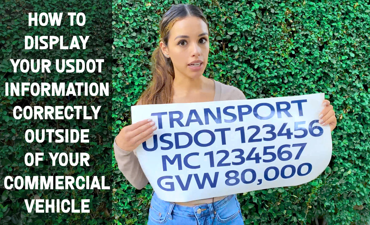 How To Display Your USDOT Number Information Correctly Outside of Your ...