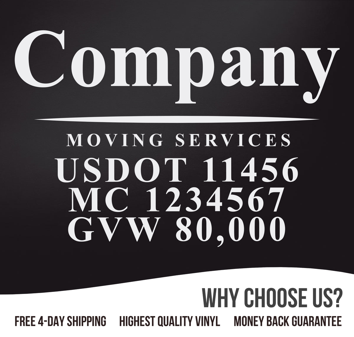 Company Name Decals – VINYL TRUCK DECALS