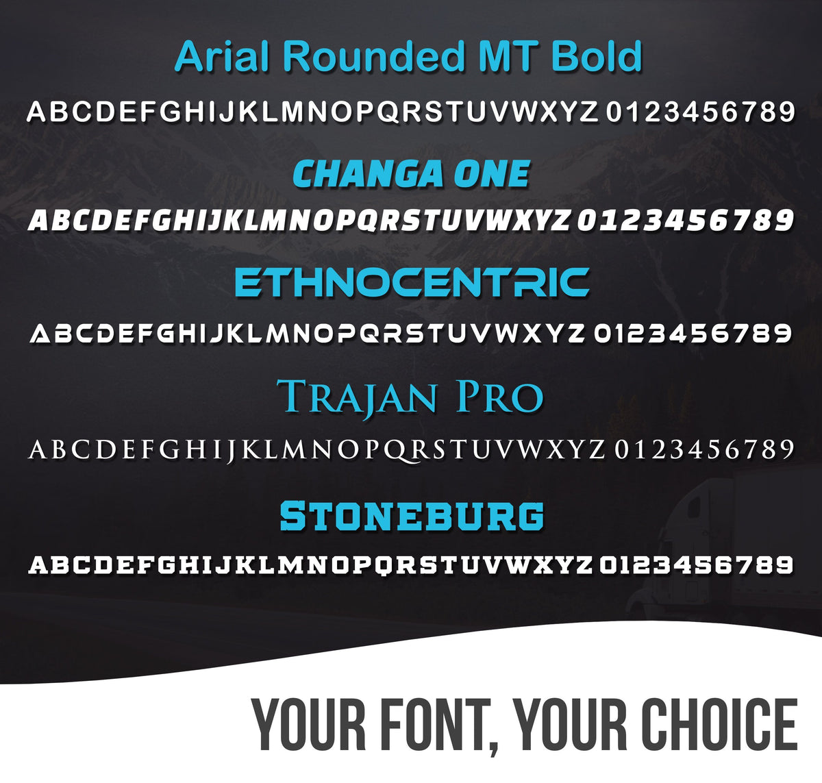 Trucking Company Vinyl Lettering Decal with USDOT & GVW Sticker – VINYL ...