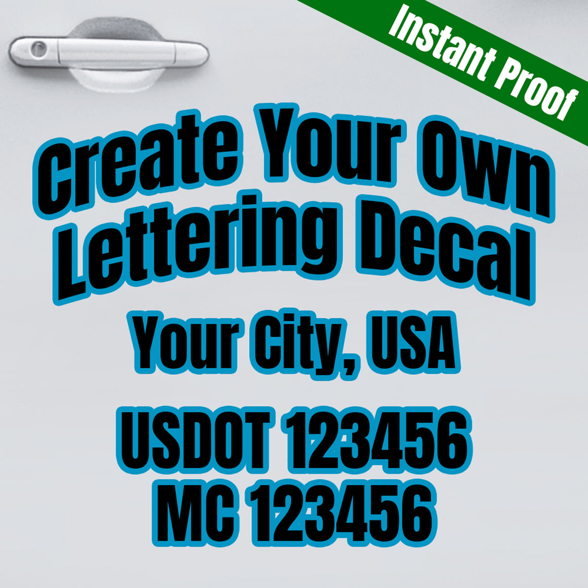 Custom Vinyl Lettering Decals & Stickers for Business. USDOT Compliant ...
